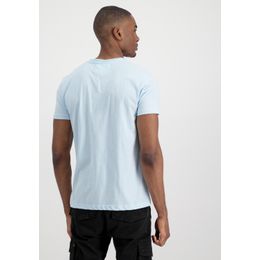 Herren T-Shirt "Organics EMB T-Shirt", blau, Gr. M, Alpha Industries, Obermaterial: 100% Baumwolle, Shirts