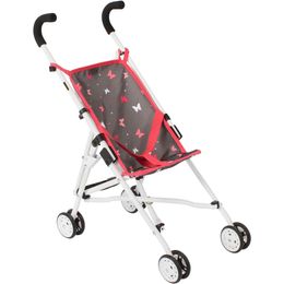 Bayer Chic 2000 CHIC2000 Kinder Puppenbuggy "Roma, Mini-Buggy", bunt, Kunststoff, Metall, Stoff, B:29cm H:57cm T:50cm, Puppenwagen