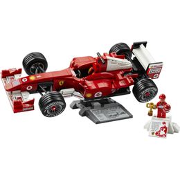 Lego Konstruktionsspielsteine "Ferrari F2004 und Michael Schumacher (11375), Lego Icons", rot, Kunststoff, Spielbausteine