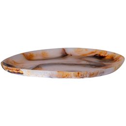 Dekotablett Fink "MEXICO", braun (natur, wei&szlig;), B:36,5cm H:2,8cm T:33cm, Dekoschalen