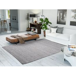 Teppich, B:120cm H:12mm L:180cm, grau, OCI DIE TEPPICHMARKE, Wolle, Wohnzimmer, Teppiche, "FAVORIT, Wendeteppich, auch als L&auml;ufer und Rund",
