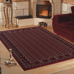 Teppich, B:160cm H:12mm L:230cm, rot, Ayyildiz Teppiche, Kunstfaser, Wohnzimmer, Teppiche, "Marrakesh 351", Orient Optik, Kurzflor, Wohnzimmer