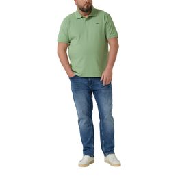 Herren Poloshirtgr&uuml;n, Gr. 4XL, s.Oliver MEN BIG SIZES, unifarben, Jersey, Obermaterial: 100% Baumwolle, Shirts, Big Sizes / Gro&szlig;e Gr&ouml;&szlig;en