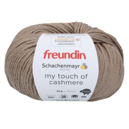 my touch of cashmere von freundin x Schachenmayr, Cement, aus Schurwolle