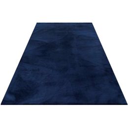 Hochflor-Teppich Esprit, B:40cm H:25mm L:60cm, blau, Kunstfaser, Teppiche, "Alice ESP-4377, Kunstfell", Kaninchenfell-Haptik, besonders weich und