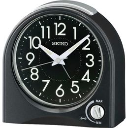 Seiko Quarzwecker, schwarz, Wecker, Wecker, Reisewecker, Piepalarm,Schlafzimmer, Geschenkidee,Leuchtzeiger
