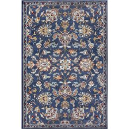 Teppich Hanse Home, B:160cm H:8mm L:235cm, blau, Jute, Polyester, Polypropylen (PP), Wohnzimmer, Teppiche, "Caracci", L&auml;ufer, Orientalisch, Kurzflor,