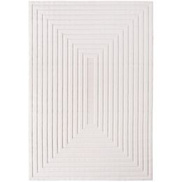 Outdoorteppich, B:240cm H:4mm L:340cm, beige, Ayyildiz Teppiche, Polypropylen, Teppiche, "DOHA 1653", 3D Hoch-Tief-Effekt, leichter Kurzflor, L&auml;ufer,