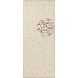 Teppich Hanse Home, B:80cm H:12mm L:200cm, beige, Kunstfaser, Wohnzimmer, Teppiche, "Wolly 2", Flachgewebe, L&auml;ufer, Skandi, Woll-Optik, Esszimmer,