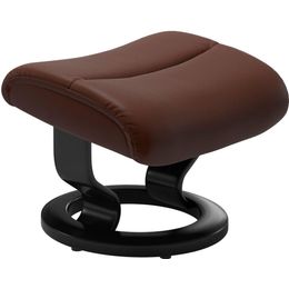 Fu&szlig;hocker stressless, B:57cm H:40cm T:47cm, braun, Leder BATICK: BATICK ist ein leicht korrigiertes, durchgef&auml;rbtes und genarbtes M&ouml;belleder, bei dem