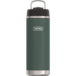 Thermos Isolierflasche "ICON WATER BOTTLE, Edelstahlk&ouml;rper, sp&uuml;lmaschinenfest", 710mlforest mat, Trinkflaschen, 0,71l, 12h kalt, schappsicher mit