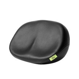 SACHSENRAD Fahrradsattel "Noseless Fahrradsattel", B/H/L: 230mm x 130mm x 330mmschwarz, Fahrrads&auml;ttel, Nasenloses Design mit Memory-Foam-Polsterung