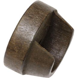 Gardinenstangenhalter Gardinia, L:17cm &Oslash;:2,8cm, braun, Gardinenstangenhalterungen, "Wandlager f&uuml;r &Oslash; 28 mm Holz", Serie Gardinenstangen-Set Lugano