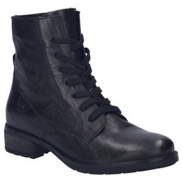 Josef Seibel Damen Schn&uuml;rstiefelette "Kate 17", Gr. 39, schwarz, Leder, Schuhe, Stiefelette, Boots, Kurzstiefel mit modischem Blockabsatz