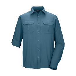 Killtec Herren Funktionshemd "KOS 65 MN WVN SHRT"blau, Gr. XL, Obermaterial: 100% Polyester;Futter: 100% Polyester, Hemden, Schnelltrocknendes