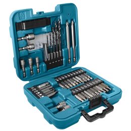 Makita Bohrer- und Bitset "&raquo;D-58877&laquo;", blau, Bits, 42-tlg., inkl. Aufbewahrungskoffer