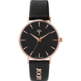 JOOP! JOOP Damen Quarzuhr, rosa, Armbanduhren, Armbanduhr, Damenuhr, analog, Lederarmband