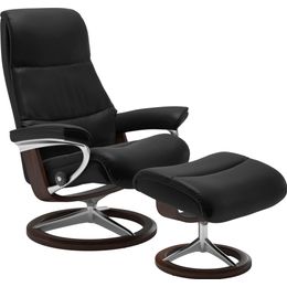 Fu&szlig;hocker stressless, B:57cm H:43cm T:47cm, schwarz, Leder BATICK: BATICK ist ein leicht korrigiertes, durchgef&auml;rbtes und genarbtes M&ouml;belleder, bei