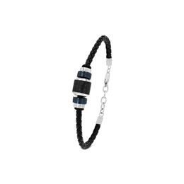 Tom Tailor Herren Armband aus Edelstahl mehrfarbig, schwarz, Gr. ONESIZE