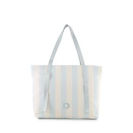 Tom Tailor Denim Damen TTJETT XL Shopper mit Streifenmuster, blau, Gestreift, Gr. ONESIZE