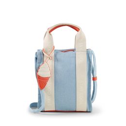 Tom Tailor Denim Damen TTAZURA S Shopper mit abnehmbarem Anh&auml;nger, blau, Uni, Gr. ONESIZE