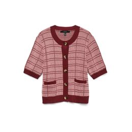 V&eacute;ro Moda Vero Moda Strickjacke 'VMMARVELOUS' Damen Gr&ouml;&szlig;e L rosa / weinrot