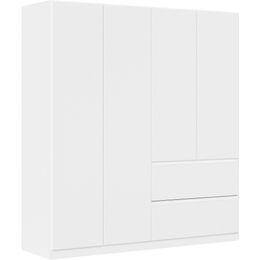Dreht&uuml;renschrank Rauch, B:181cm H:197cm T:54cmalpinwei&szlig;, eingriffe alpinwei&szlig;, Holzwerkstoff, Schr&auml;nke, "Kleiderschrank Schrank Garderobe COSTA in den