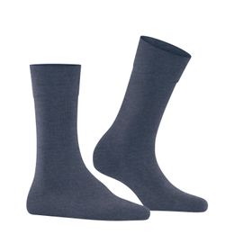 Falke Damen Socken "Sensitive London", Gr. 39, blau, Baumwollmischung, Socken, mit anatomischer Passform, aus hautschmeichelnder Baumwolle