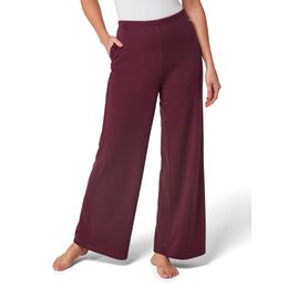 feel good Damen Dehnbund-Hose, Gr. 22, rot, 70% Polyester, 30% Viskose, unifarben, Hosen