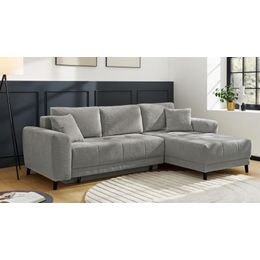 Jockenh&ouml;fer Ecksofa, B:251cm T:100cm, grau, JOCKENH&Ouml;FER GRUPPE, Korpus: 100% Polyester;Kissen: 100% Polyester, Wohnzimmer, Sofas, "Beverly L-Form, B: 251 cm",
