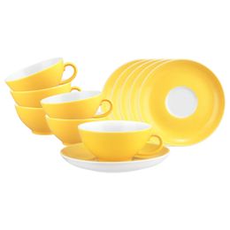 Seltmann Weiden Tasse "Teetassen mit Untertassen Liberty Pure Colors 140 ml 6er Set", &Oslash; 13cm x 6,3cm, 140ml, 12, gelb, Trinkgef&auml;&szlig;e,