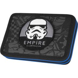 COOLPACK Kinder Federm&auml;ppchen "Etui XL, Star Wars, Darth Vader, mit 2 Rei&szlig;verschl&uuml;ssen", grau, Polyester, Schreibger&auml;teetuis, bef&uuml;llt