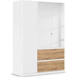 Dreht&uuml;renschrank Rauch, B:136cm H:197cm T:54cm, wei&szlig;, Holzwerkstoff, Schr&auml;nke, "Kleiderschrank Schrank Garderobe COSTA in den Breiten 91/136/181 cm",