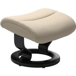 Fu&szlig;hocker stressless, B:57cm H:40cm T:47cm, beige, Leder BATICK: BATICK ist ein leicht korrigiertes, durchgef&auml;rbtes und genarbtes M&ouml;belleder, bei dem