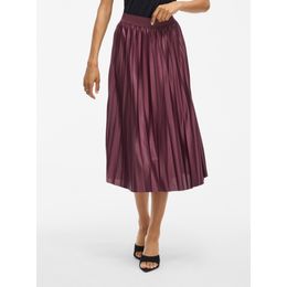 Vila Damen Plisseerock "VINITBAN SKIRT - NOOS", lila, Gr. XXL, unifarben, Web, Obermaterial: 96% Polyester, 4% Elasthan, R&ouml;cke, Materialmix