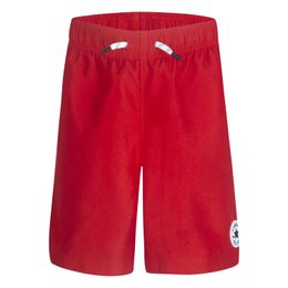 Converse Jungen Badehose, rot, Gr. 128, bestickt, unifarben, Popeline, Polyester, Badehosen, f&uuml;r Kinder und Jugendliche, sportlicher Schnitt,