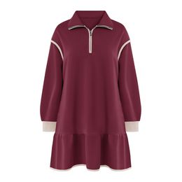 Imily Bela Kleid Damen Gr&ouml;&szlig;e 42 burgunder / wei&szlig; Sommerkleid