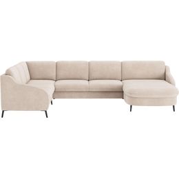 Sit & More Wohnlandschaft SIT & MORE, B:356cm H:90cm T:227cm, beige, 95% Polyester, 5% Polyamid, Sofas, "Soul U-Form", wahlweise mit Bettfunktion und Bettkasten