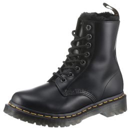Dr. Martens Damen Schn&uuml;rboots "1460 Serena", Gr. 37, grau, Leder, unifarben, Schuhe, Chunky Boots, Plateau Schuh, Boots mit Warmfutterausstattung