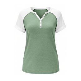 Imily Bela T-Shirt Damen Gr&ouml;&szlig;e XL pastellgr&uuml;n / wei&szlig;