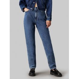 Damen Mom-Jeans "MOM JEAN", blau, Gr. 25, Calvin Klein Jeans, unifarben, Denim/Jeans, Obermaterial: 99% Baumwolle, 1% Elasthan, Jeans, im