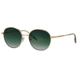 Tom Tailor Damen Sonnenbrille "Modell 675000"gold, metallic, Sonnenbrillen, Form Rund, Logoschriftzug auf B&uuml;gel, Metallfassung