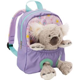 Nici Kinder Kinderrucksack "Travel Friends, Rucksack mit Pl&uuml;sch Koala, 25 cm"lila, Pl&uuml;sch, Polyester, Rucks&auml;cke