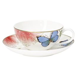 Villeroy & Boch VILLEROY & BOCH Tasse "Teetasse mit Untertasse Amazonia Anmut 200 ml bunt", bunt, Trinkgef&auml;&szlig;e