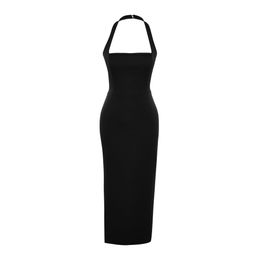 Trendyol Kleid Damen Gr&ouml;&szlig;e 38 schwarz Sommerkleid