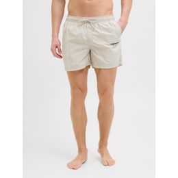Jack & Jones JACK & JONES Herren Badeshorts "JPSTNAXOS JJSWIM SHORTS VESTERBRO SN", gelb, Gr. XS, unifarben, Mesh, Polyester, Badehosen