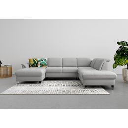 Sit & More Wohnlandschaft SIT & MORE, B:312cm T:224cm, grau, 95% Polyester, 5% Polyamid, Sofas, "Maggiore U-Form", wahlweise mit Kopfteilverstellung,