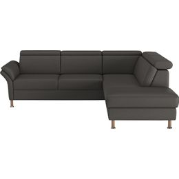 Ecksofa Home Affaire, B:259cm H:85cm T:227cm, grau, 100% Polyester, Wohnzimmer, Sofas, "Calypso L-Form", mit Relaxfunktion motorisch im Sofa 2,5-