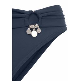 s.Oliver Damen Triangel-Bikini "Tonia", blau, Gr. 34, unifarben, Microfaser, Polyamid, Bikini-Sets, mit herausnehmbaren Cups, im Nacken zu binden, im