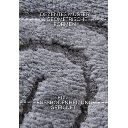 Designteppich ELLE DECORATION, B:200cm H:14mm L:280cm, grau, Polyester, Polypropylen (PP), Teppiche, "Cosy Panglao, auch als Rundteppich erh&auml;ltlich",